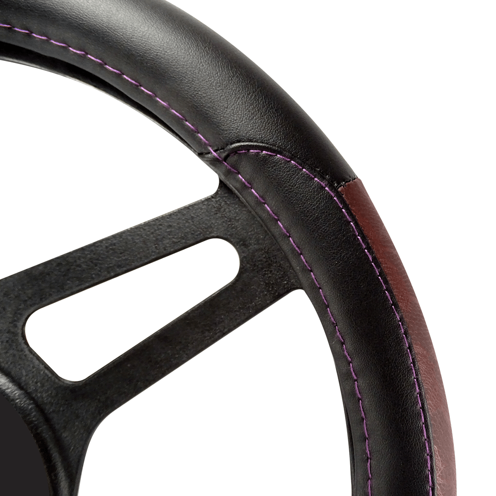 CUBREVOLANTE NEGRO COSTURA VIOLETA QKL - Guzman