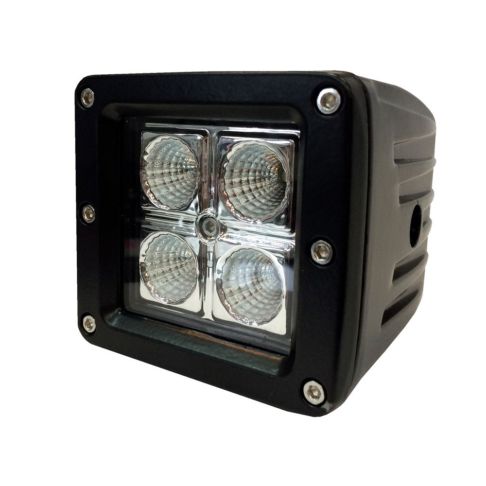 FARO LED CUADRADO 16W 4 LEDS LUJO CON DETALLES ALEM - Guzman